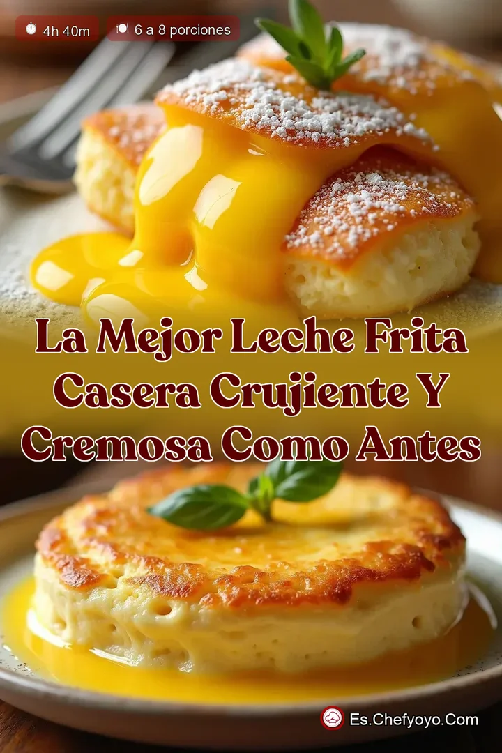 Receta Leche Frita Casera Crujiente por Fuera y Cremosa
